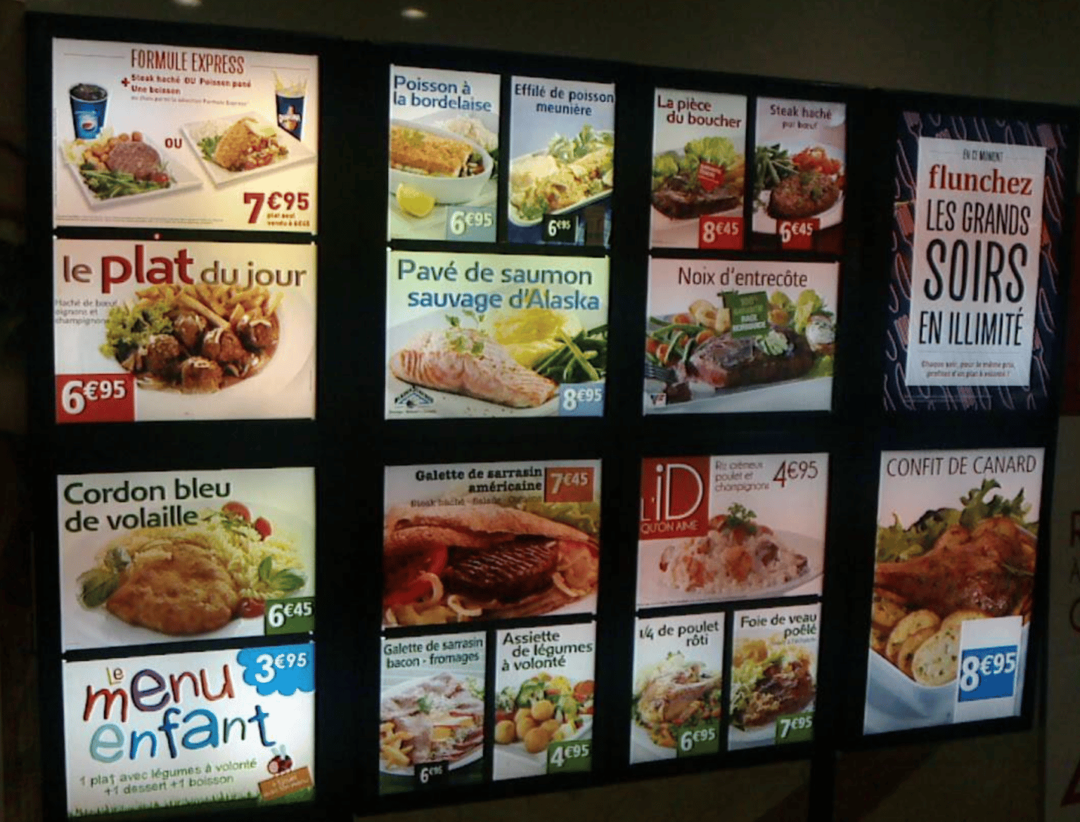 Flunch Menu Derniers Prix France 2023